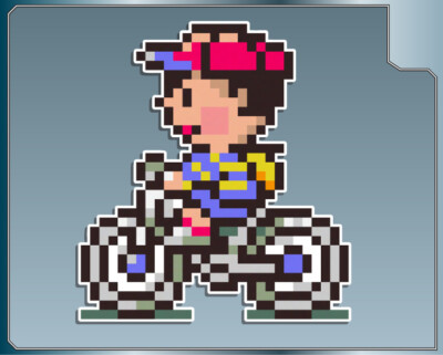 NESS ON BIKE from Earthbound Vinyl Decal #2 Car Truck Sticker Mother ...