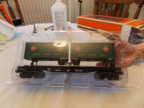 LIONEL O-GAUGE: RAILWAY EXPRESS WITH PIGGY BACK TRAILERS 6-26065 MIB | eBay