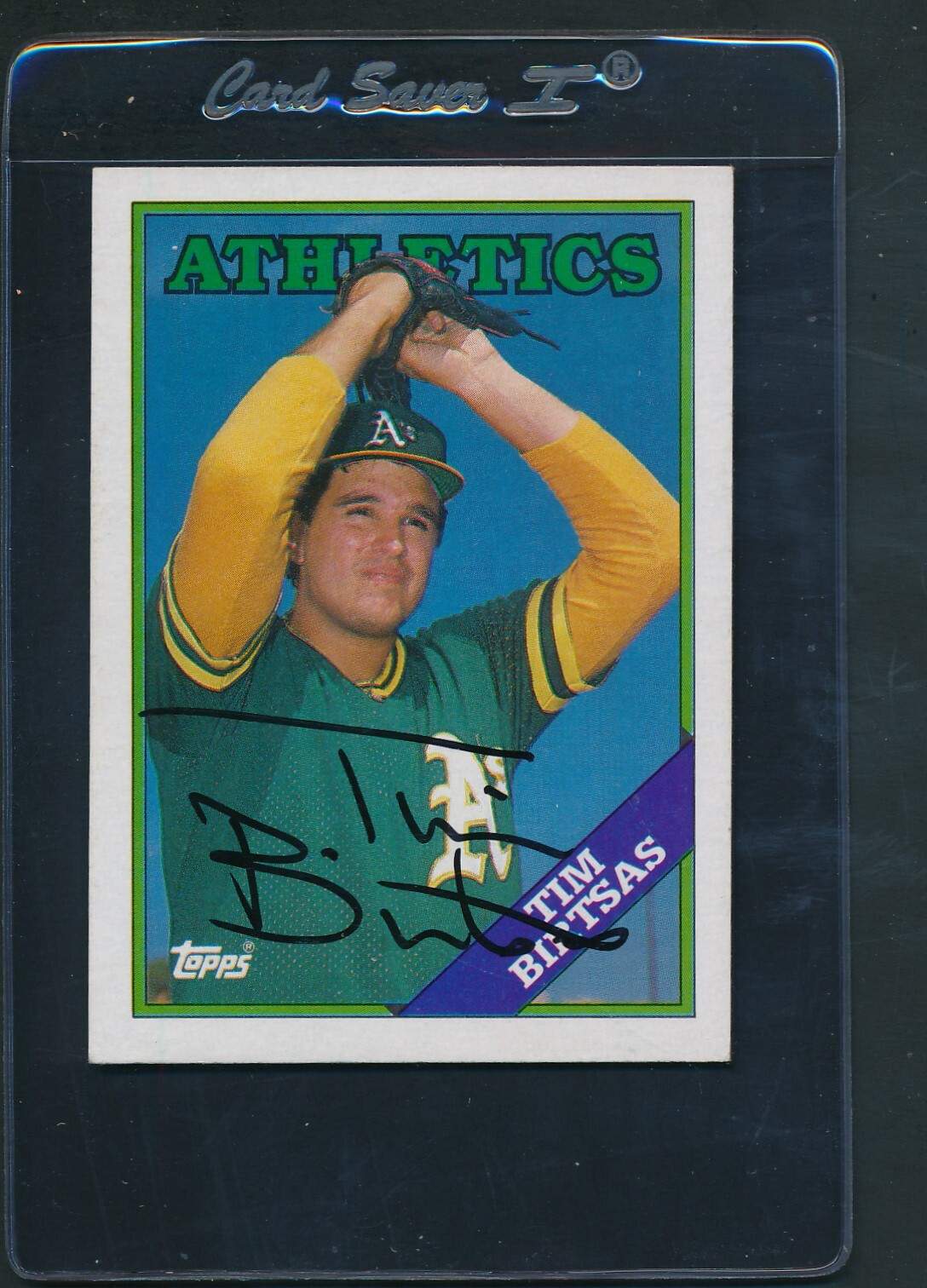 1988 Topps #501 Tim Birtsas Athletics Signed Auto *C7141 | eBay