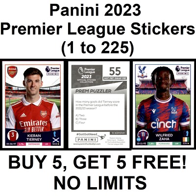 PANINI PREMIER LEAGUE 2023 STICKER COLLECTION (1 to 225) | eBay UK