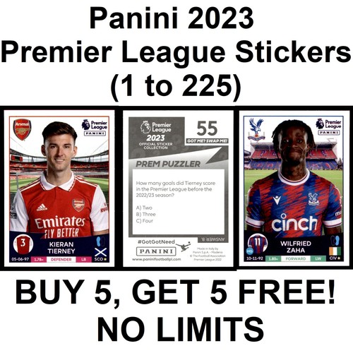 PANINI PREMIER LEAGUE 2023 STICKER COLLECTION (1 to 225) | eBay UK