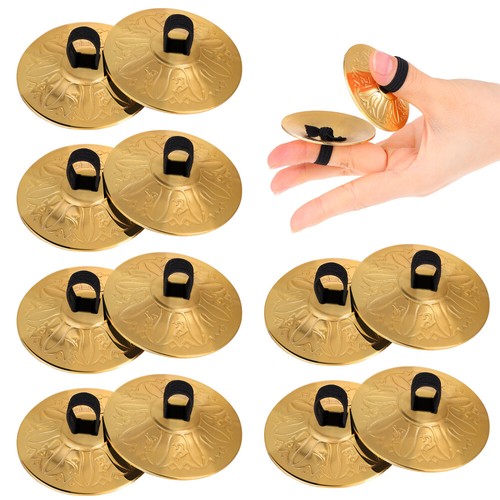 10 Pcs Mini Finger Cymbals Child Small Percussion Instruments Dance ...