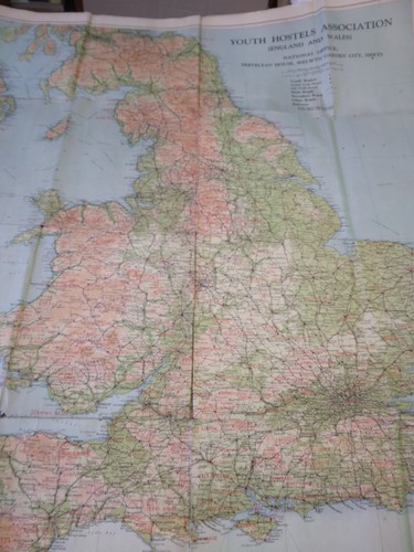 Youth Hostels Association England & Wales Map. h | eBay