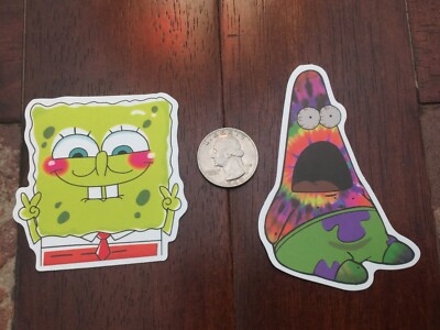 Spongebob Squarepants Skateboard Sticker (Patrick) Acid Tripping Drug ...