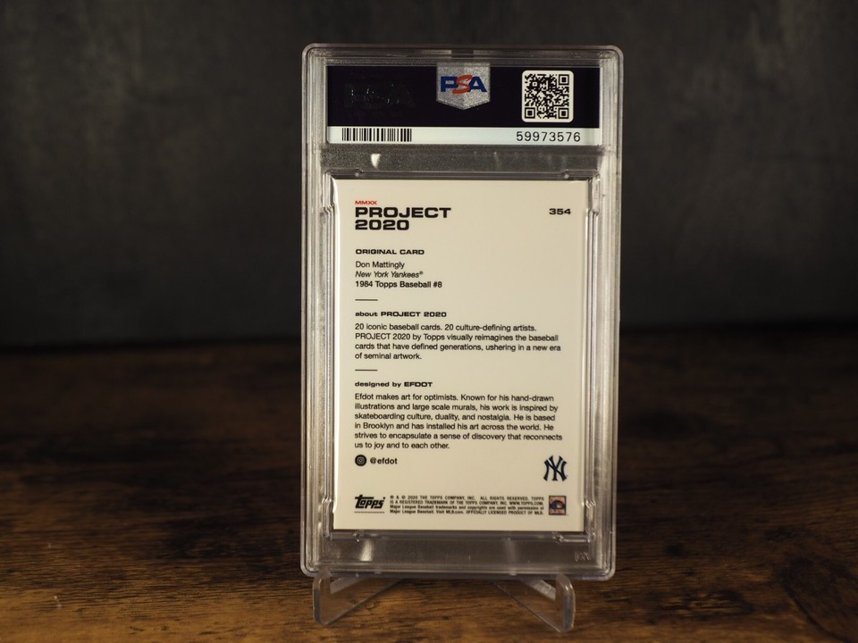 Topps PROJECT 2020 Card 354 - 1984 Don Mattingly by Efdot RAINBOW FOIL ...