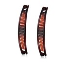 Brown hair clips for fancy hair do Slides Bandies Snap Grips tort ...