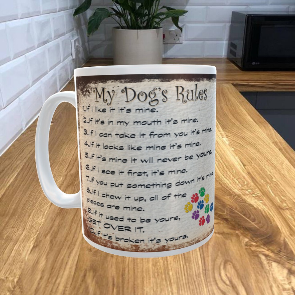 Yorkshire Terrier 11oz Coffee Mug My Dog's Rules Theme 315DRMUG | eBay