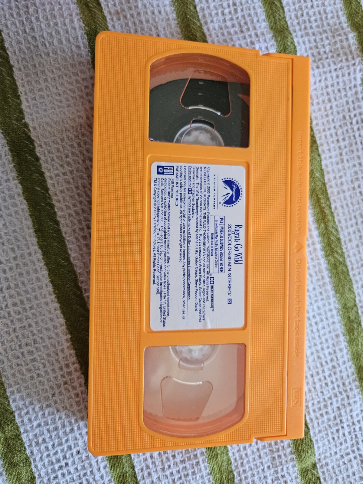 Rugrats Go Wild VHS Nickelodeon 2003 Orange Clamshell & Tape | eBay