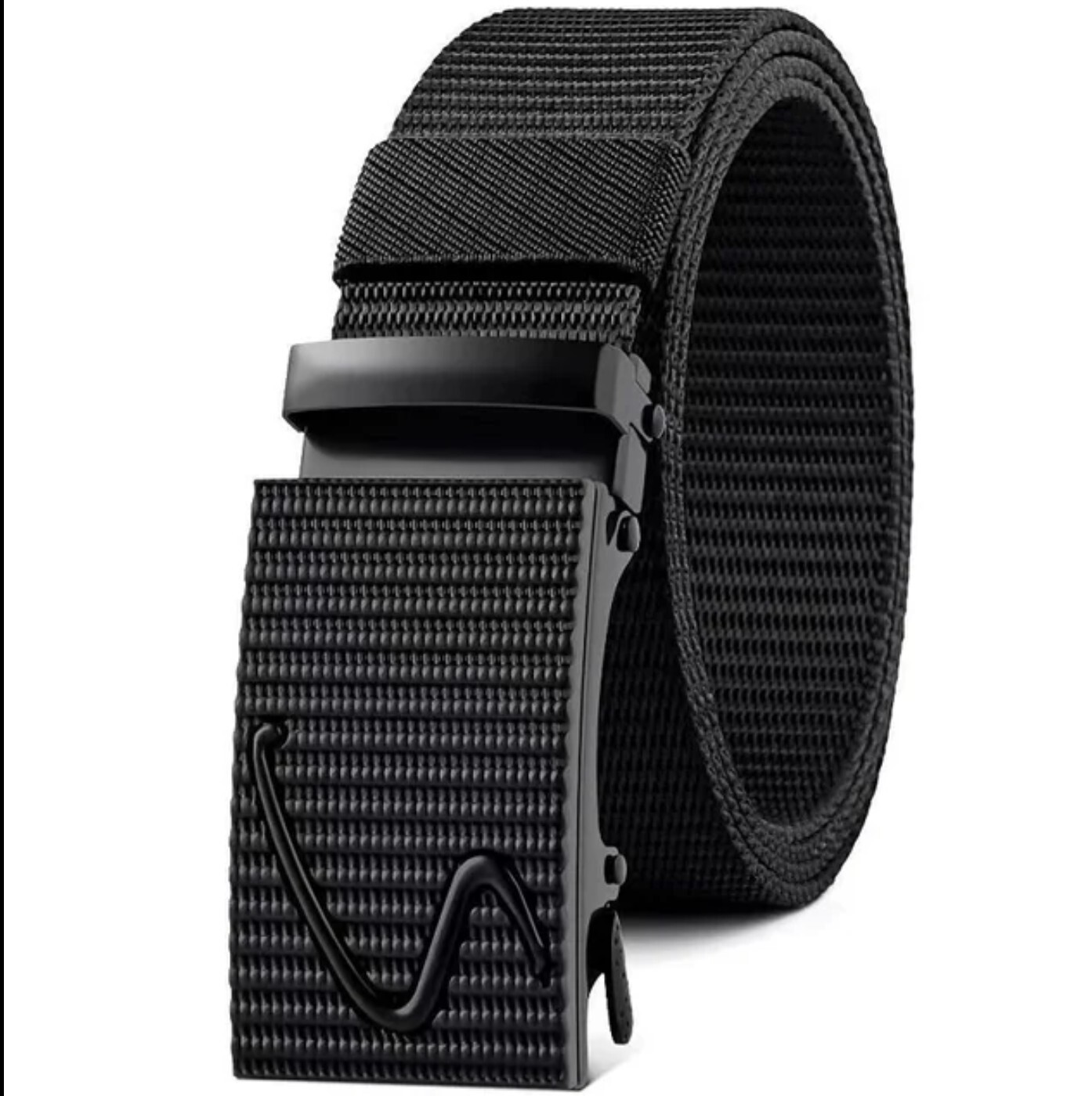 Mens Ratchet Belt Nylon Web Belts for with Automatic Slide Buckle ...