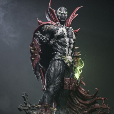 Spawn 1/4 Painted 3D Printed 12K Figure Statue Resin Model Kit ...