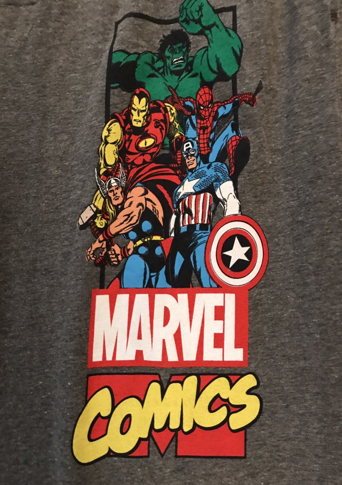 Marvel Comics Sweatpants Xl Nwt Thor Spiderman Captain America Hulk ...