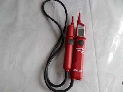 Benning IP 64 "Duspol" Digital Two Pole Voltage Tester, Red/Black ...