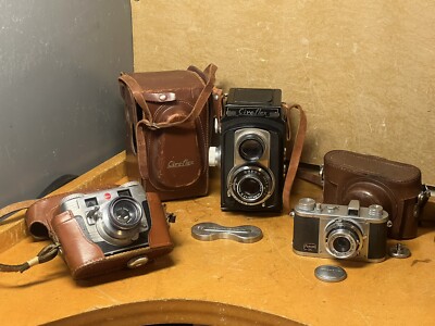 Vintage Ciro-Flex Camera, Minion 35 Cámara,Kodak Signet .35 Cámara Lot ...