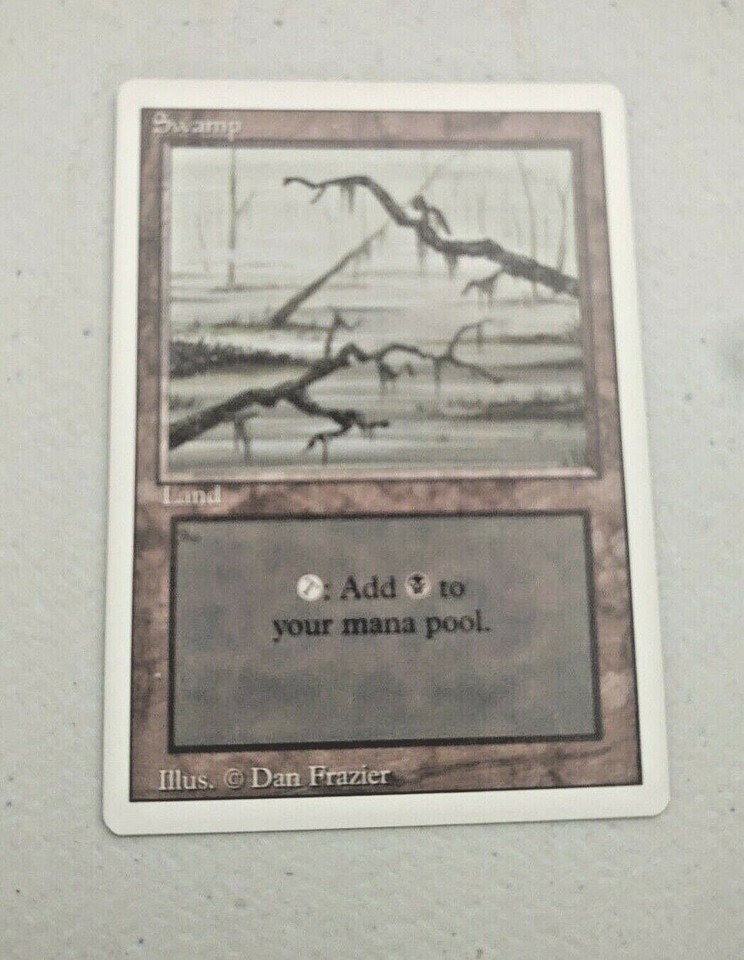 MTG Swamp Fourth Edition 372/379 Regular Land NOS See Description | eBay