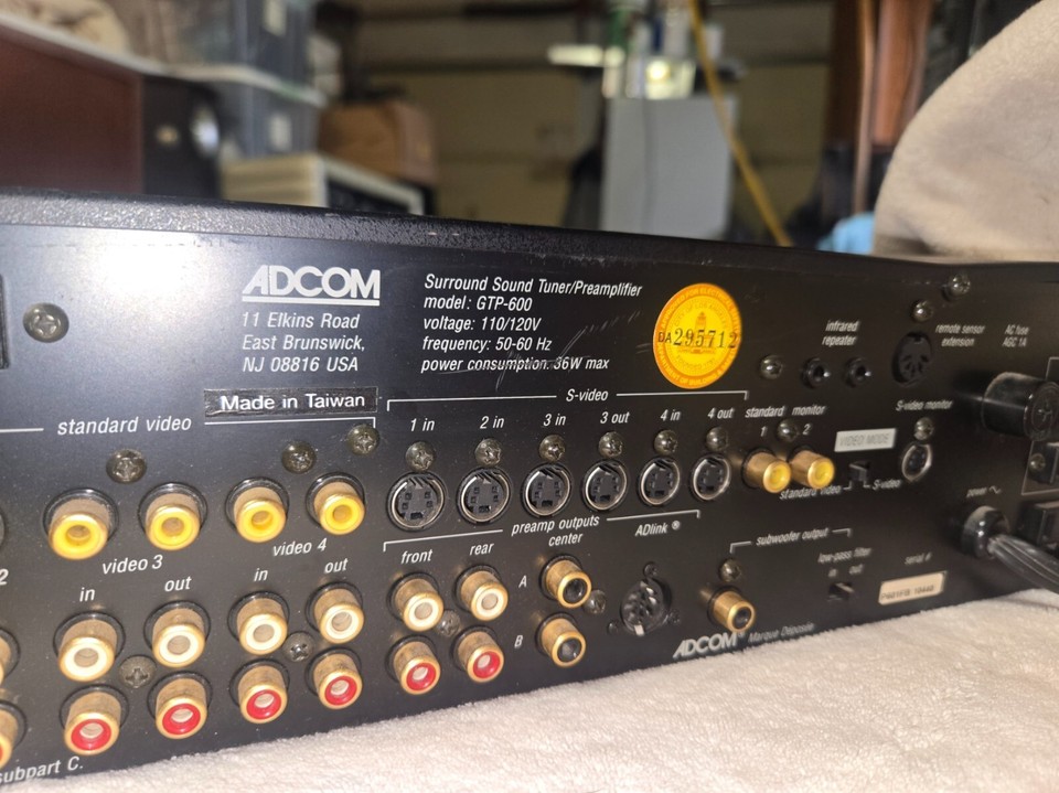 Adcom Model GTP-600 Surround Sound Tuner / Preamplifier | eBay