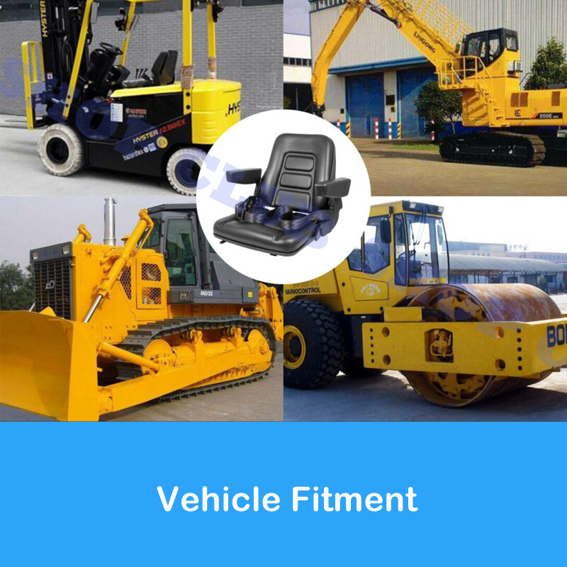 Tractor Seat Forklift Excavator Universal Suspension Backrest Truck ...