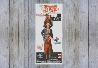 1969 True Grit Vintage Western Movie Poster Print STYLE C 36x16 9mil ...
