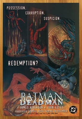 1996 DC Comics Batman Deadman Print Ad/Poster Robinson/Estes Graphic ...