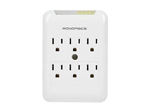 MONOPRICE, INC. 9196 POWER SURGE PROTECTOR 6 OUTLET | eBay