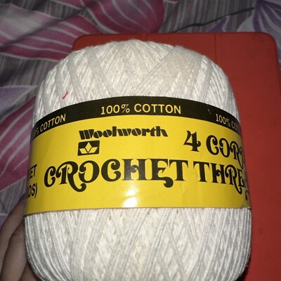 Woolworth Woolco 4 Cord Crochet Thread, New! | eBay