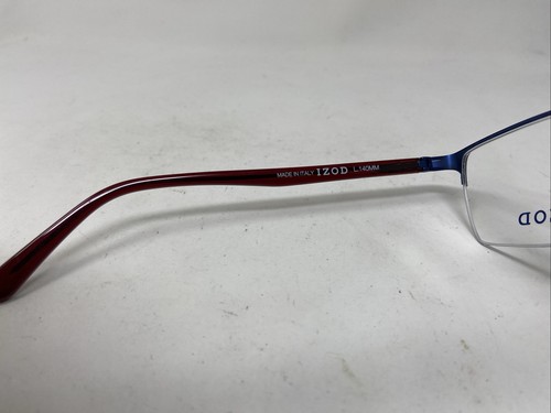 IZOD IZ 2109 BLUE BURGUNDY 55-17-140 FLEX HINGE EYEGLASSES BF91 | eBay