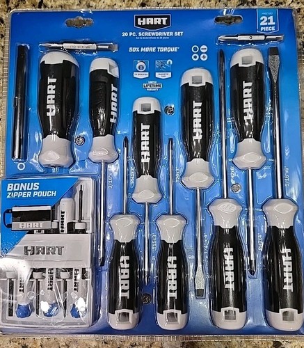 HART 20-Piece Screwdriver Set with Magnetic Tips Brand New | eBay
