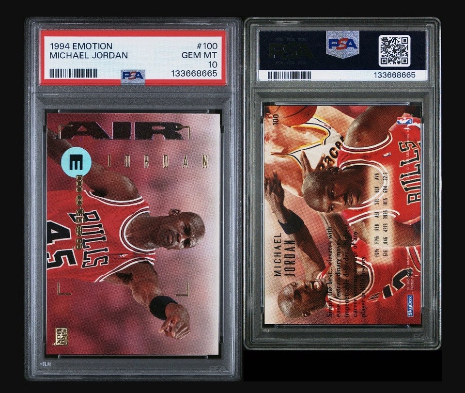 1994 Emotion Michael Jordan # 100 PSA 10 GEM MINT NEW GRADE!! | eBay