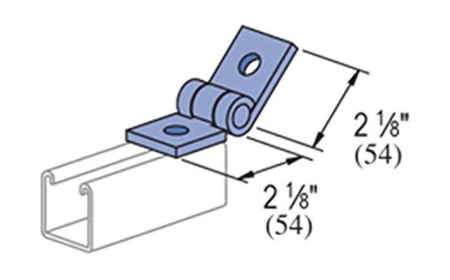 Unistrut P1843 Adjustable Hinge Connection- 1-5/8″ - Channel Fitting ...