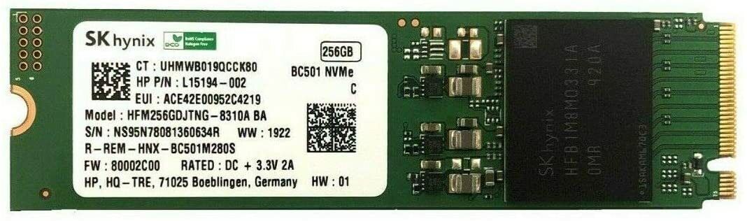 SK hynix 256GB,Internal Memory (HFM256GDJTNG-8310A) Solid State Drive ...