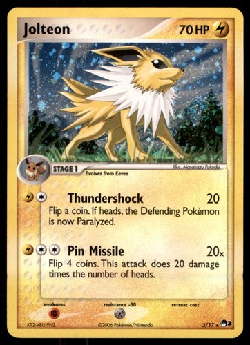 Pokemon EX, POP - POP Series 3 Jolteon #3 Light Play | eBay