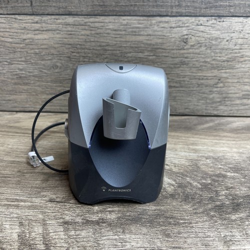 Plantronics CS70 NC Black Silver 9-Volt Wireless Headset Charging Base ...