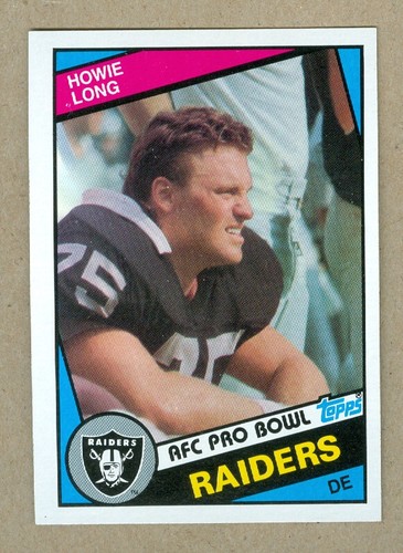 1984 TOPPS NFL FOOTBALL CARD HOWIE LONG OAKLAND RAIDERS #111 ROOKIE | eBay