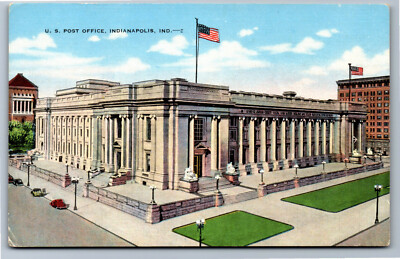 Postcard IN Post Office & Federal Building Indianapolis Indiana R5 | eBay