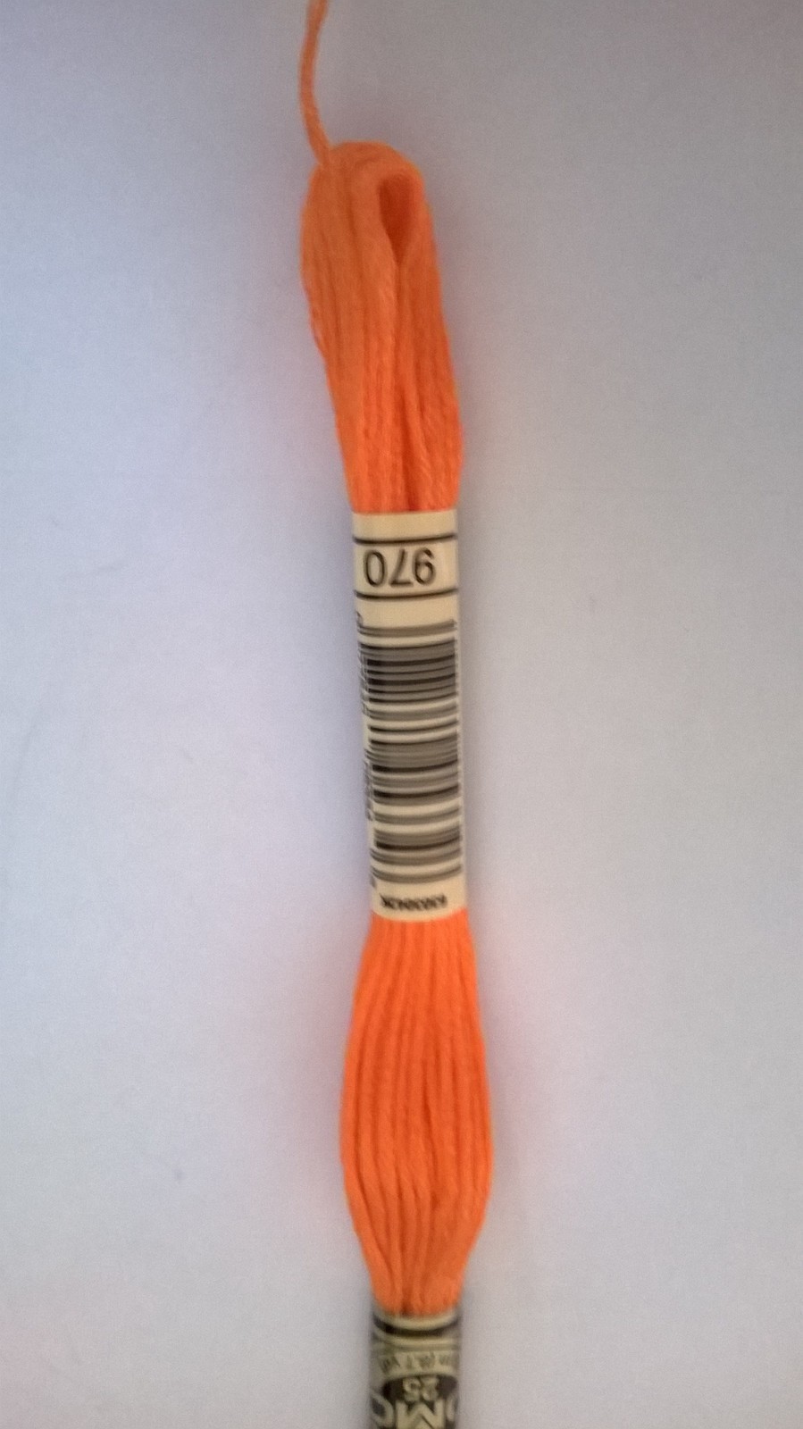 DMC 8 METER STRANDED COTTON CROSS STITCH THREAD DMC 970 Light Pumpkin ...