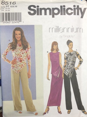 Simplicity Sewing Pattern 8516 Size 6,8,10 Womens Pant Skirt Top Uncut ...