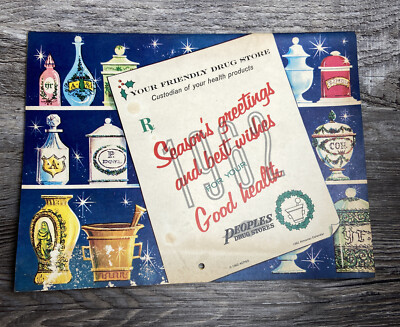 VINTAGE 1962 ILLUST CATALOG PEOPLES DRUG STORE CALENDAR PHARMACY ...