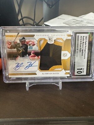 2021 Panini National Treasures 35/99 Ke'Bryan Hayes #216 CSG 10 RC Patch Auto RC | eBay