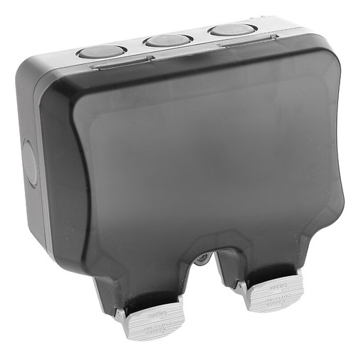 Outdoor Mains Socket 1 Gang Weatherproof 240V 13Amps IP66 RCD With ...
