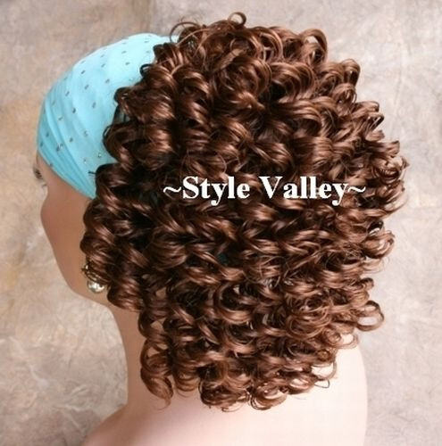 Auburn Red Spiral Curly Ponytail Hairpiece Irish Dance Extension ...