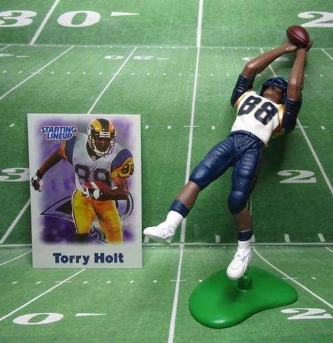 TORRY HOLT 2000 Starting Lineup (SLU) Football Figure & Card LA/ST ...