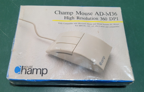 Vintage 3 button Serial Mouse RS232 9-pin ball Maus Retro DOS seriell ...