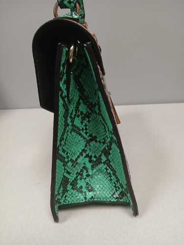 Aldo Glendaa Handbag Purse Color Block Satchel Chain Faux Snake Skin | eBay