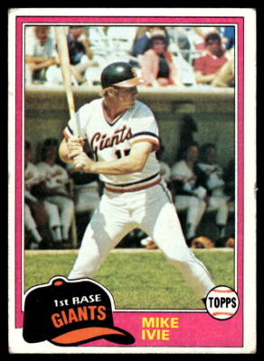 1981 Topps Mike Ivie #236 San Francisco Giants Baseball Card | eBay