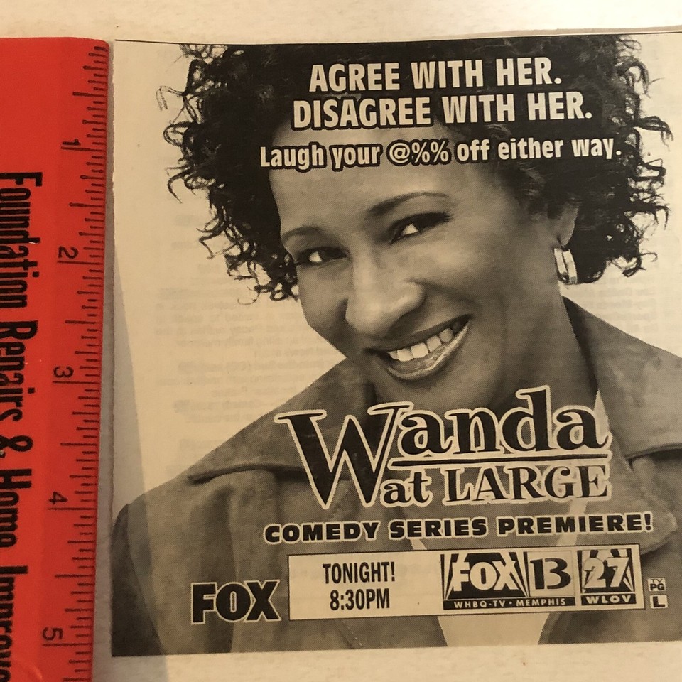 Wanda At Large Tv Guide Vintage Print Ad Wanda Sykes Tpa14 | eBay