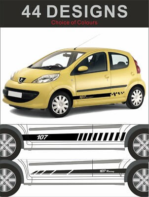 peugeot 107 decals side stripes graphics peugeot stripes ALL YEARS ...
