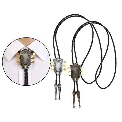 Men's Native Western Cowboy Country Music Guitar Head Boro Necktie ...