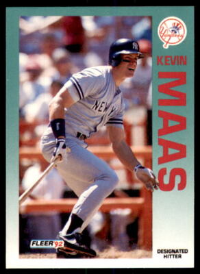 1992 Fleer New York Yankees Baseball Card #236 Kevin Maas MINT | eBay