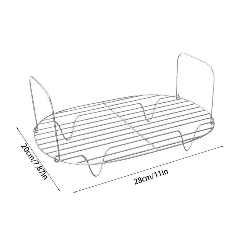 Slow Cooker Steaming Rack and Roast Rack Stainless Steel Grilling Stand ...