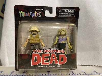 NIP Minimates Walking Dead Female Zombie & Dale 2012 Skybound Figures 2 ...