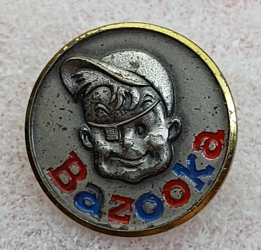 BAZOOKA candies Joe bubble vintage pin chewing gum BERTONI MILANO | eBay